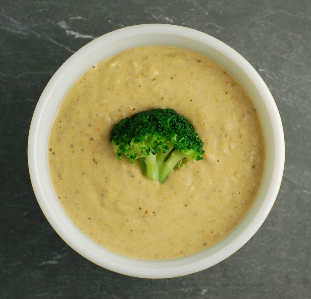 Creamy Vegan Broccoli Cheese Soup | One Bite Vegan