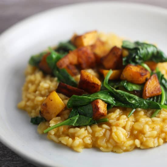 Vegan Butternut Squash Risotto | One Bite Vegan