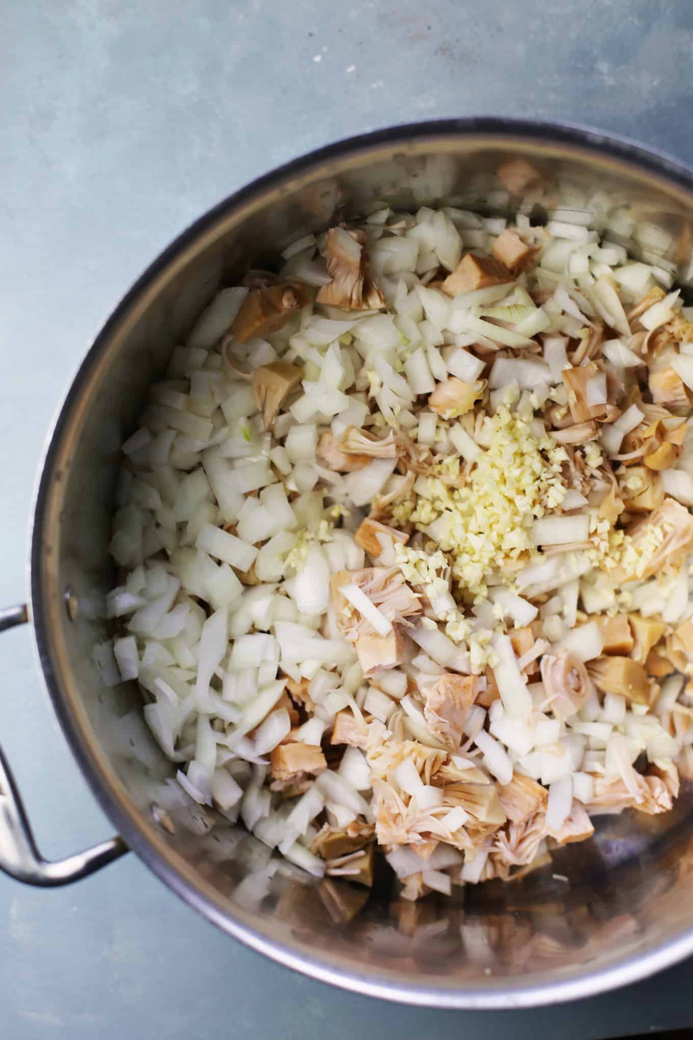 Jackfruit (not chicken) noodle soup | One Bite Vegan