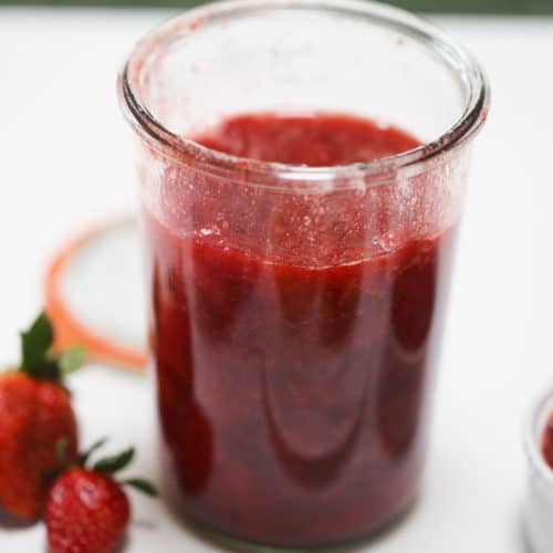 Homemade Strawberry Jam | One Bite Vegan