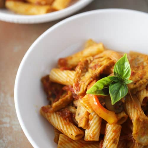 Eggplant Cacciatore | One Bite Vegan