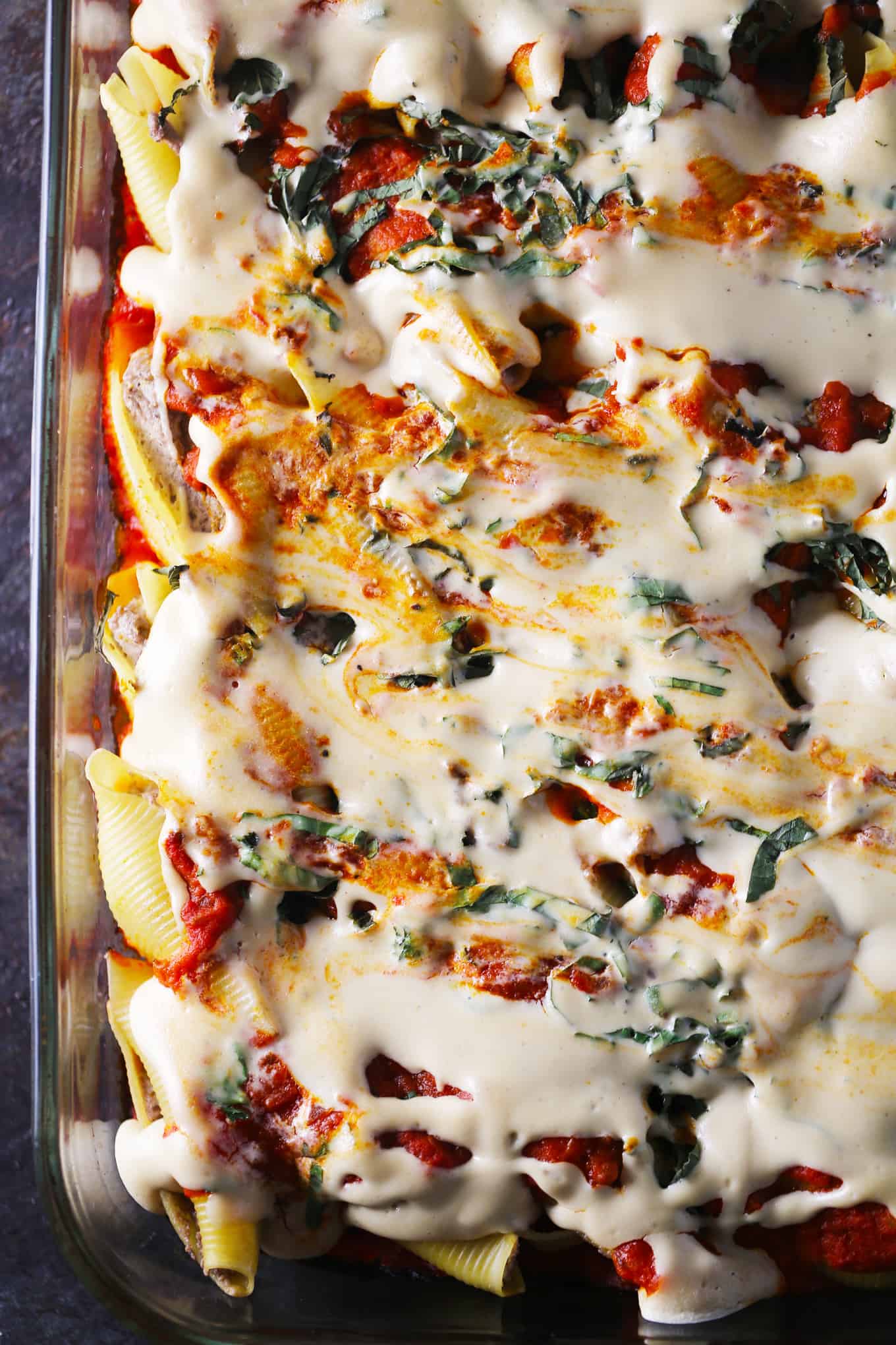 Vegan Stuffed Shells | One Bite Vegan