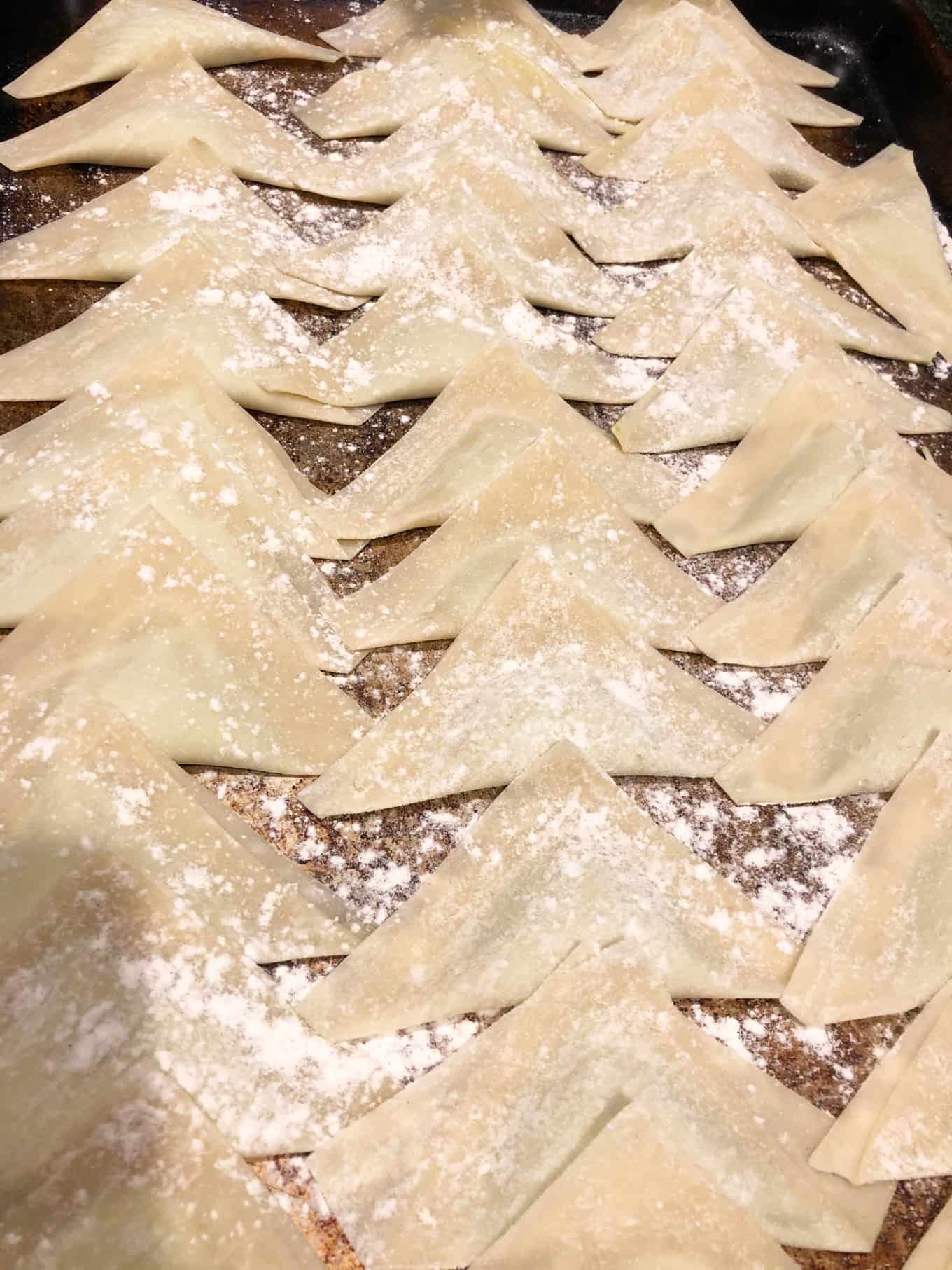 Vegan Wonton Ravioli with Pesto Ricotta | One Bite Vegan
