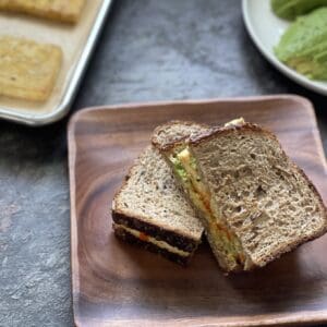 Vegan Egg and Avocado Breakfast Sandwich | One Bite Vegan