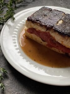 Vegan Fish Fillet with Roasted Tomatoes | One Bite Vegan